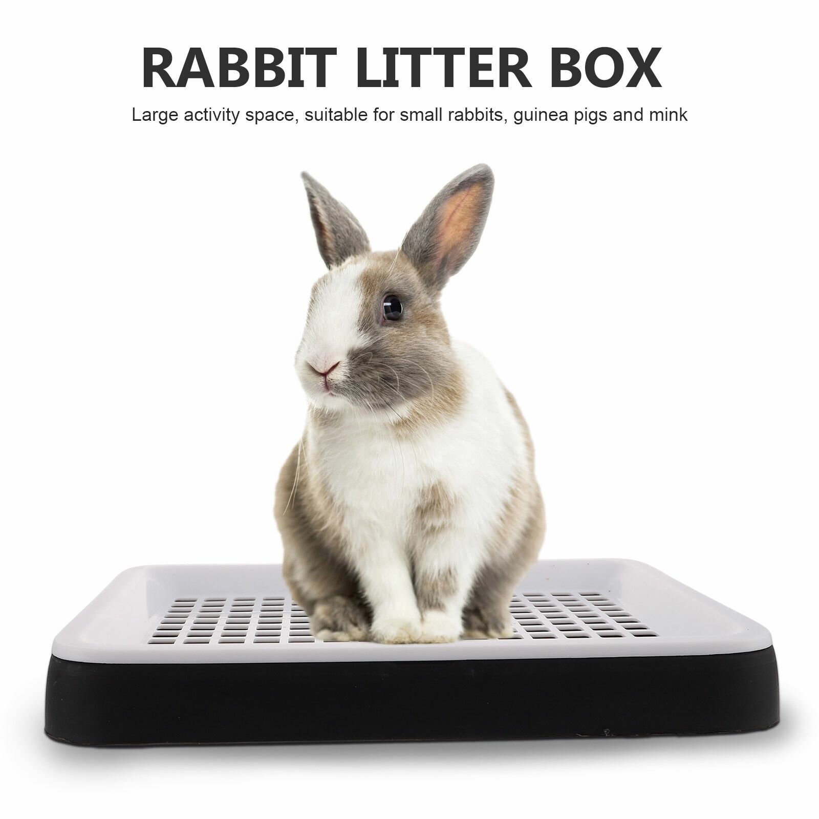 Тренировочный лоток для кроликов и грызунов из пп с фиксатором для клетки