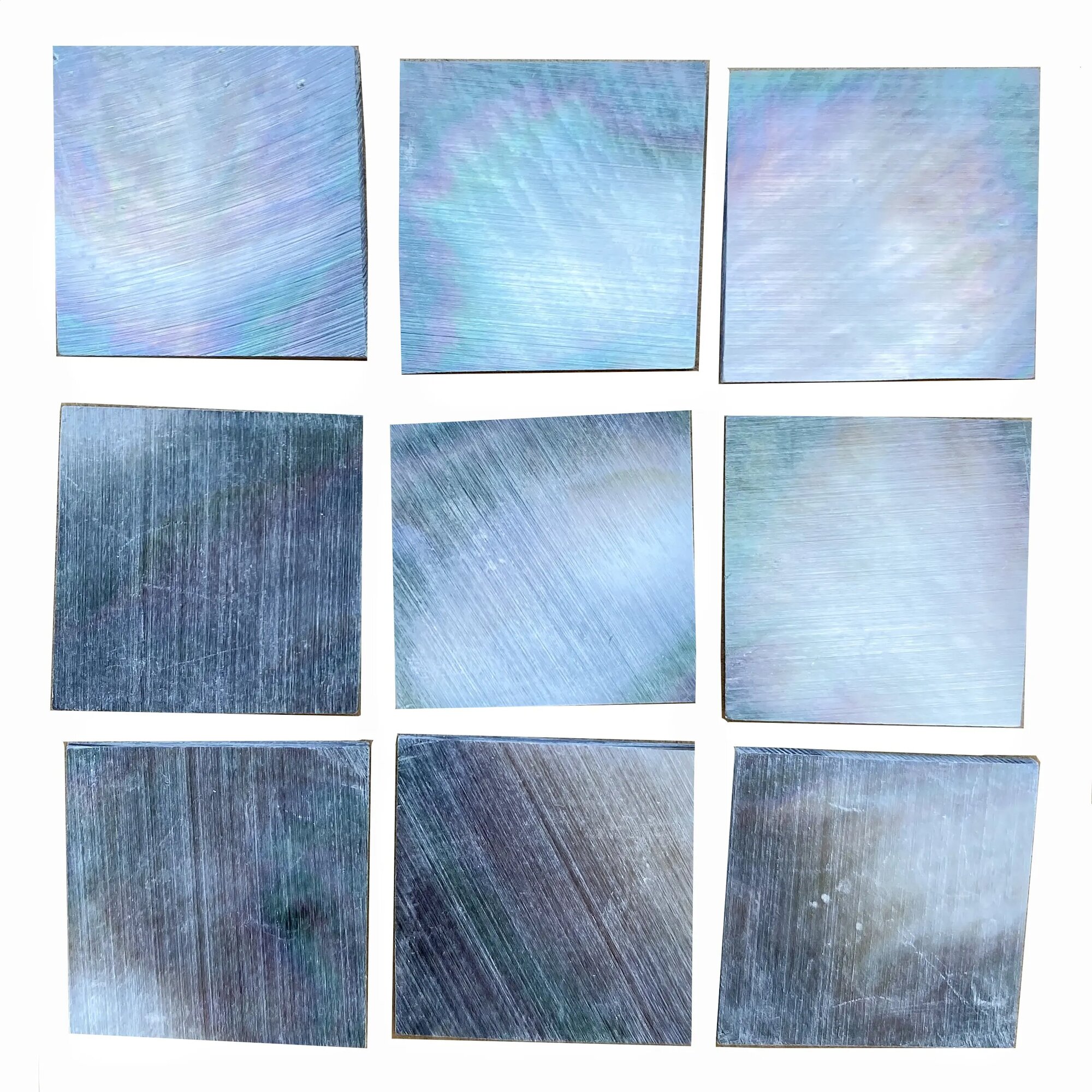 10 вставок из перламутра для гитары, темно-серые