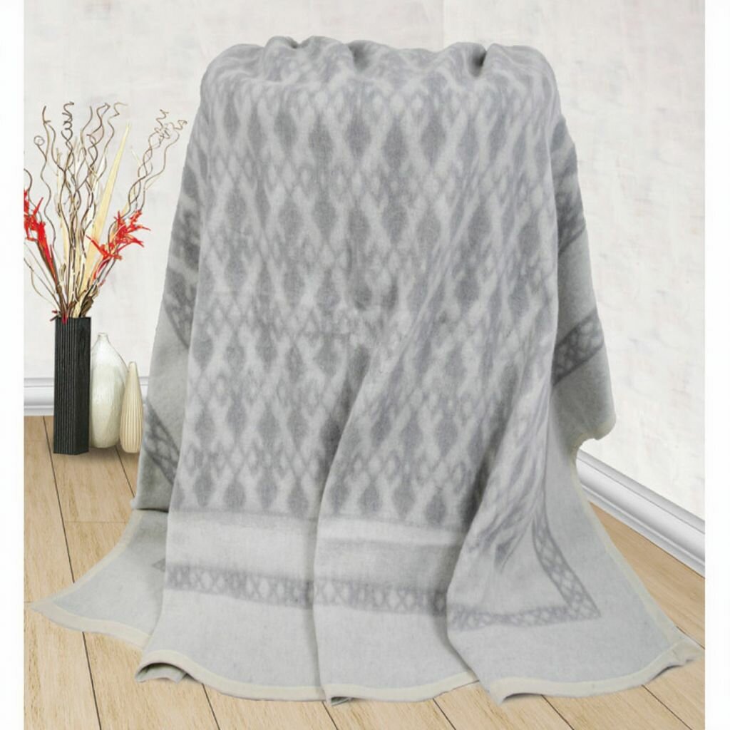 Плед Cober Odil Plaid di Lana Grigio CBR/440515