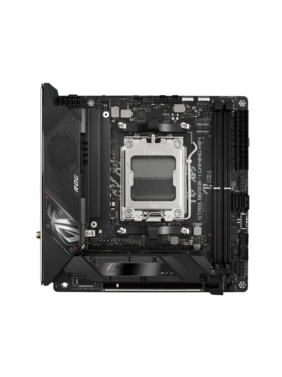 Материнская плата ASUS ROG STRIX B650E-I GAMING WIFI Mini-ITX AM5 AMD B650 2xDDR5 (64ГБ)