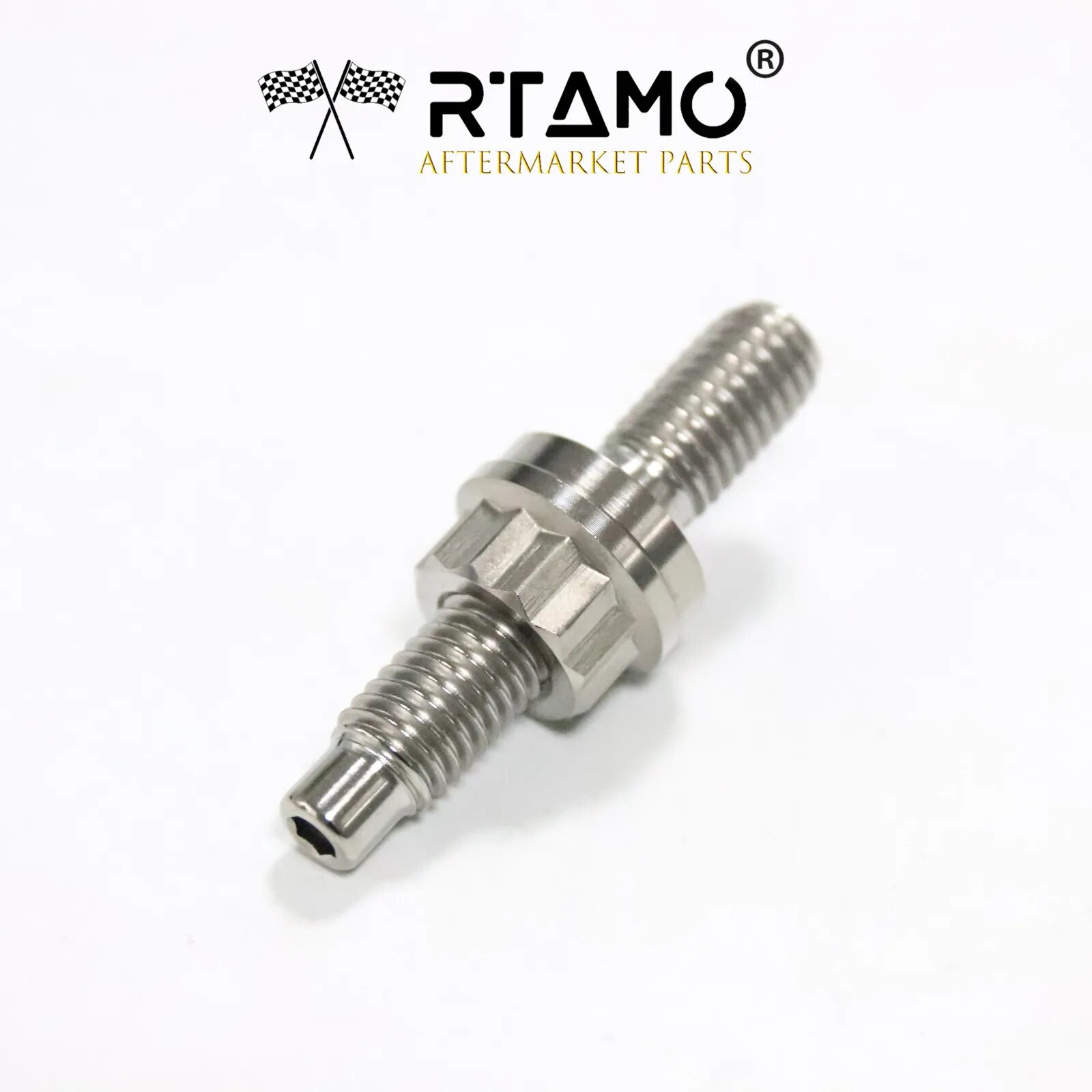 RTAMO Титановый болт выхлопной трубы M8X45 M10X45/55 мм, комплект Silver (1piece), M10X55X1.25P