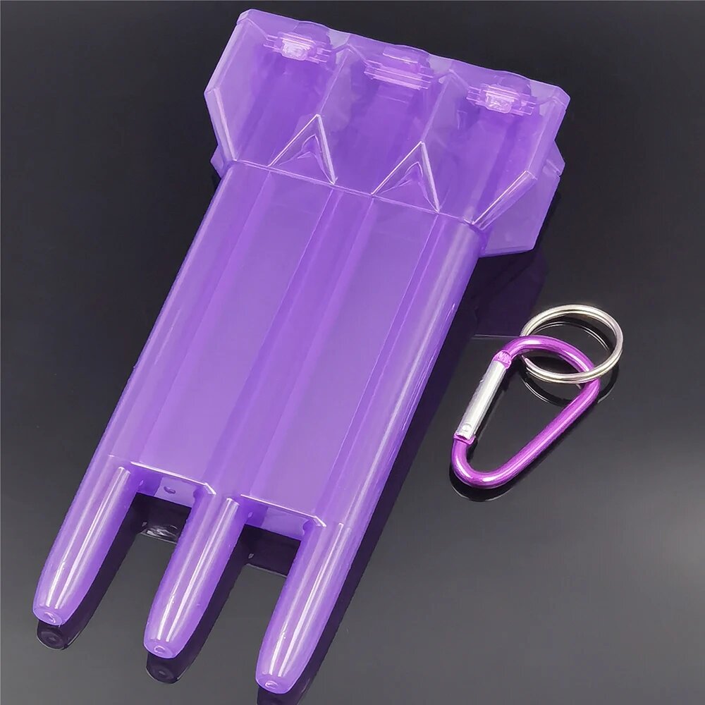Прозрачный чехол для дартс 3 слота Фиолетовый, Purple
