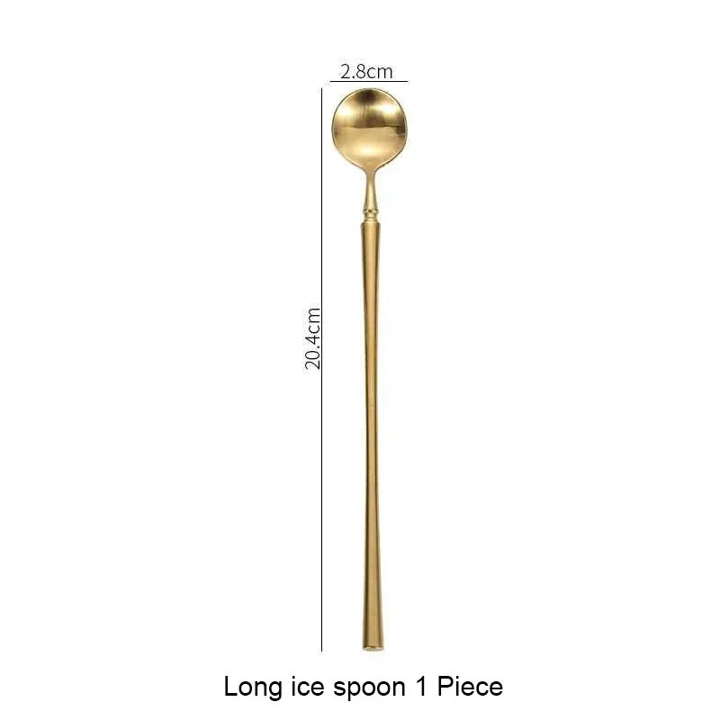 ROXY матовый набор столовых приборов из нержавеющей стали G Long ice spoon