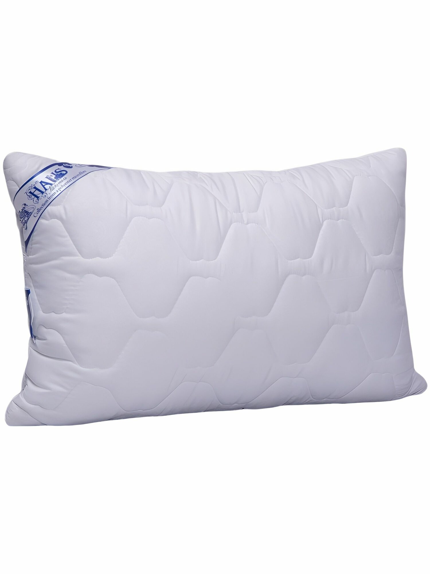 Подушка стеганная с лебяжьим пухом в микрофибре, 50х50 см.