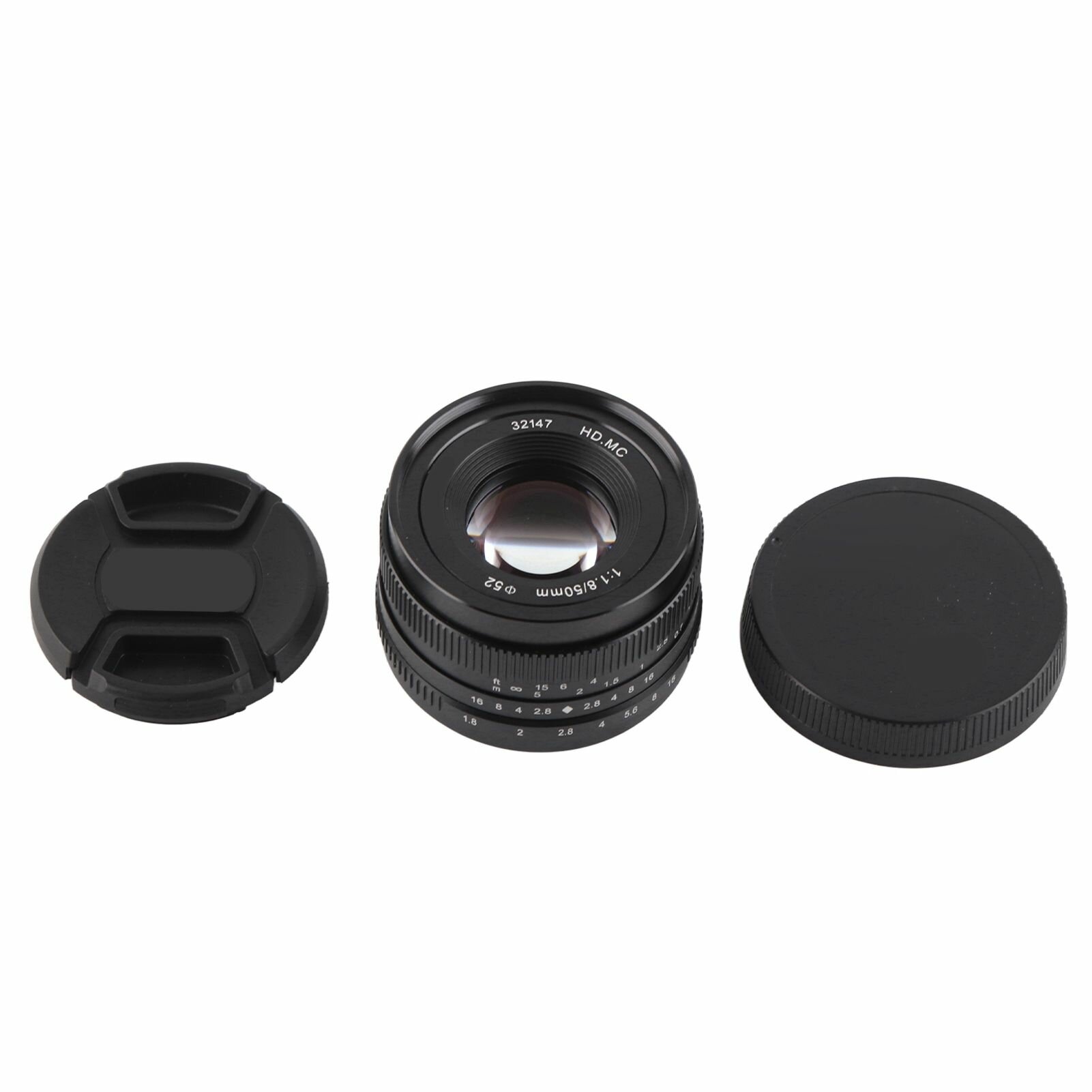 7Artisans 50mm F1.8 Объектив с большой диафрагмой для камер Canon EOS M5/M6/M6II, легкий и компактный, 52мм фильтр