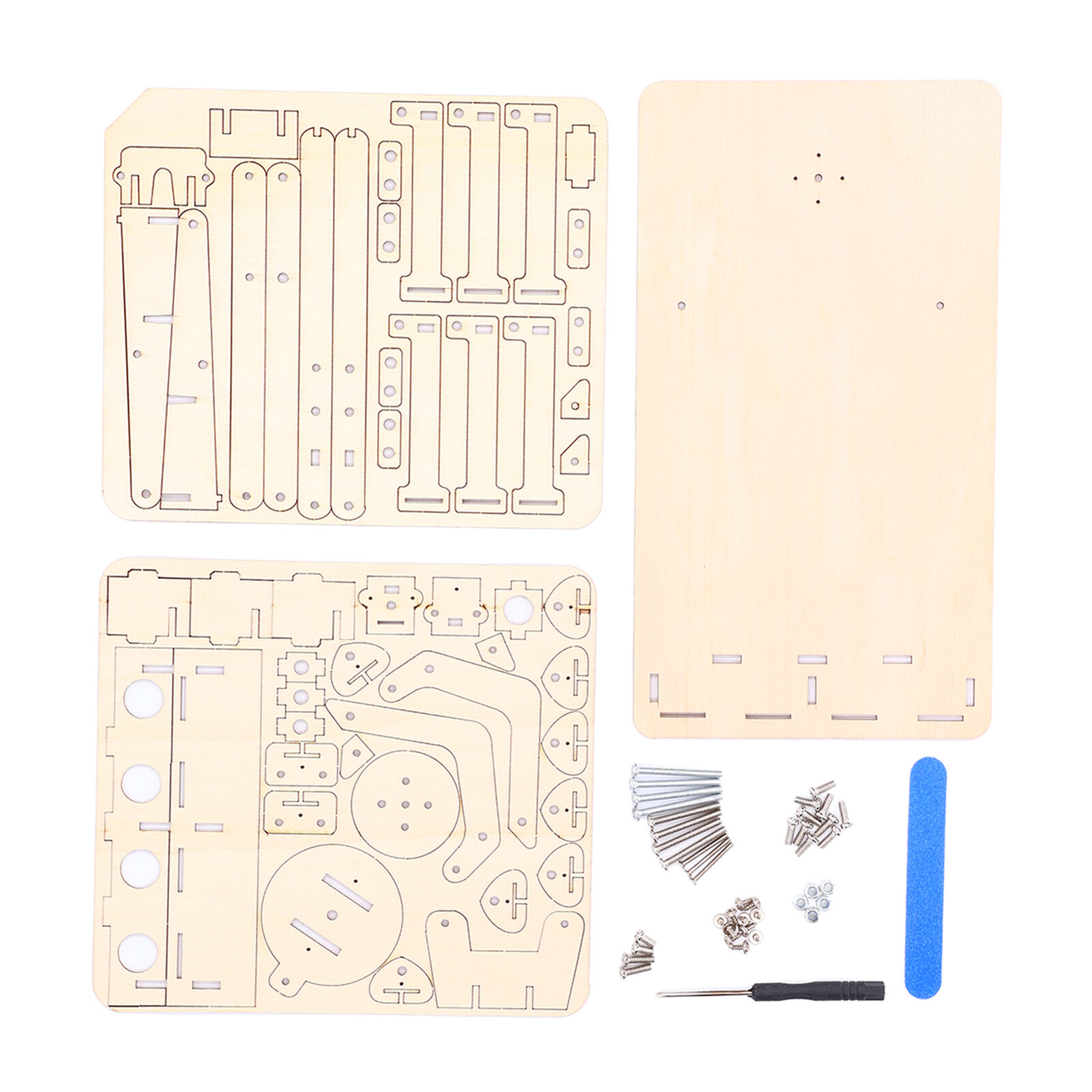 Рука робота Строительная игрушка Гидравлическая деревянная механическая модель Набор инструментов для обучения DIY