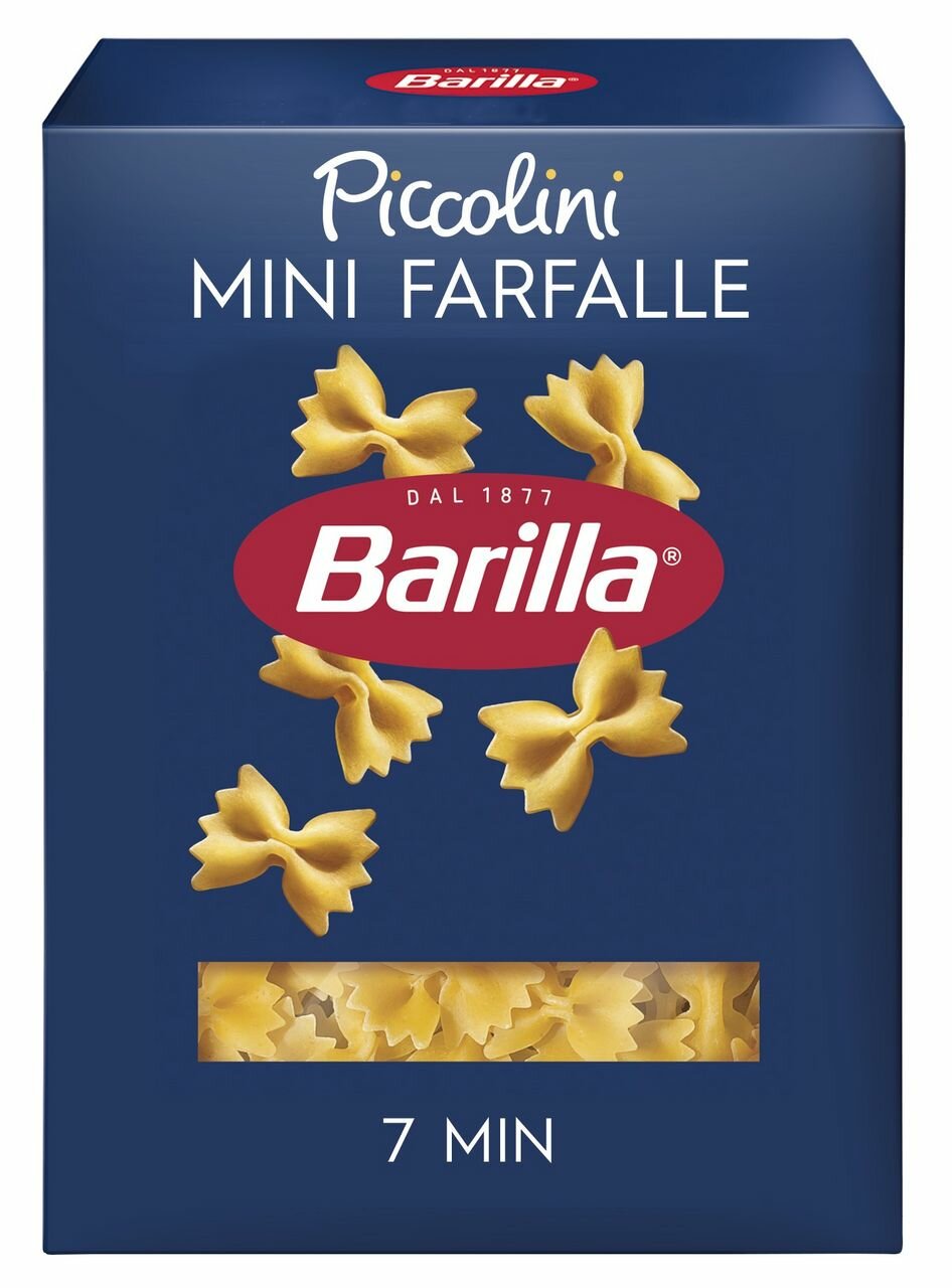 Макароны BARILLA Mini Farfalle n.64 из твердых сортов пшеницы группа А высший сорт, 400г x 3 упаковки