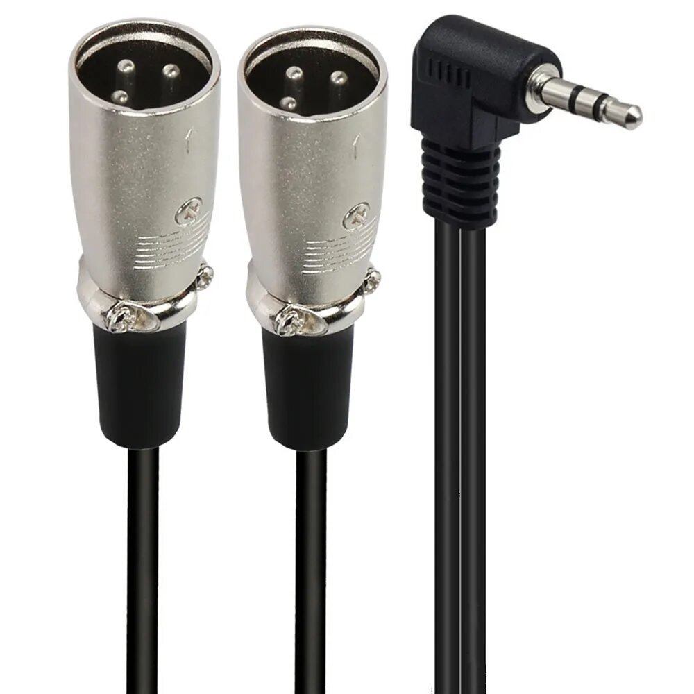 Аудиокабель Jack 3,5 мм к XLR QinMSY 3.5mm XLR M RI, 0.3m