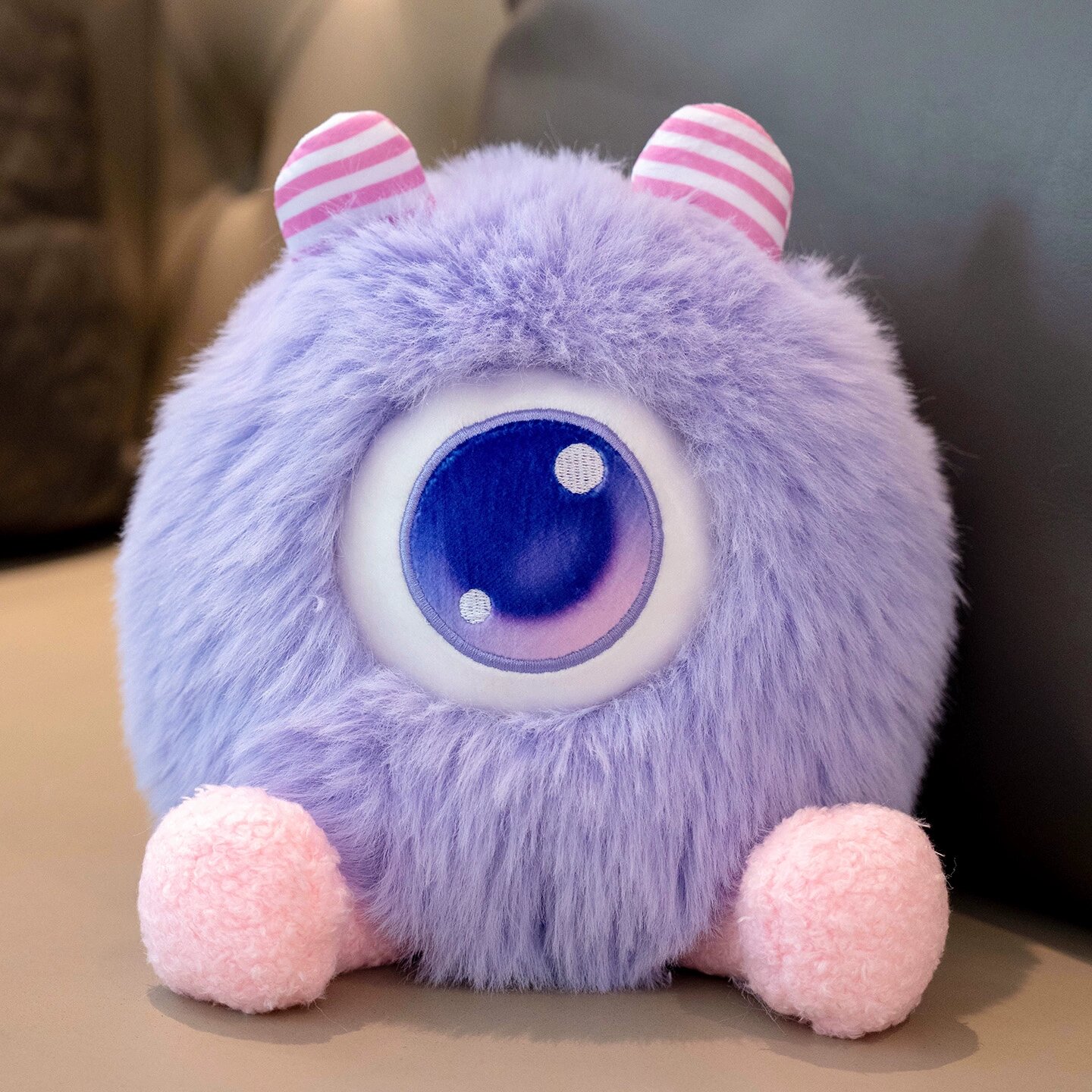 Милая плюшевая игрушка-монстр с одним глазом, очень мягкая кукла, успокаивающая кукла, подарок на день рождения для