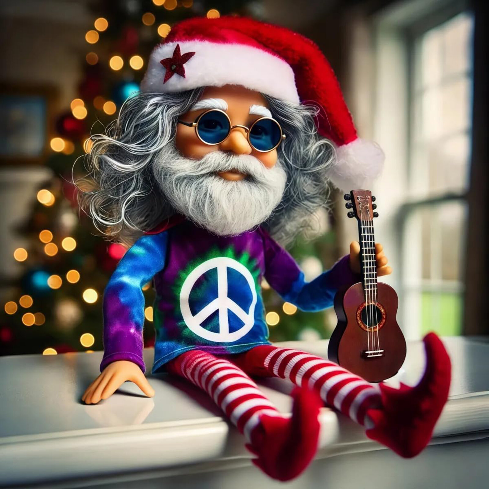 Украшение на праздник в виде эльфа Jerry Garcia, легко чистится