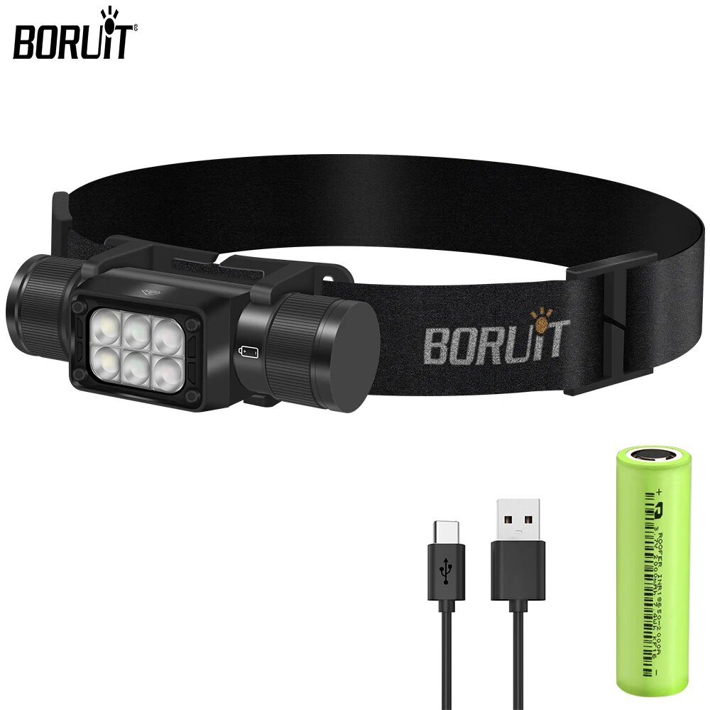 BORUiT HP360 Налобный фонарь With battery