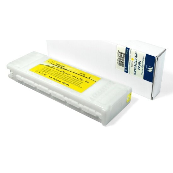 NV Print Струйный картридж T6944 (NV-C13T694400) Yellow для Epson SureColor SC-T5200/T3200/T7200 (700 мл) совместимый