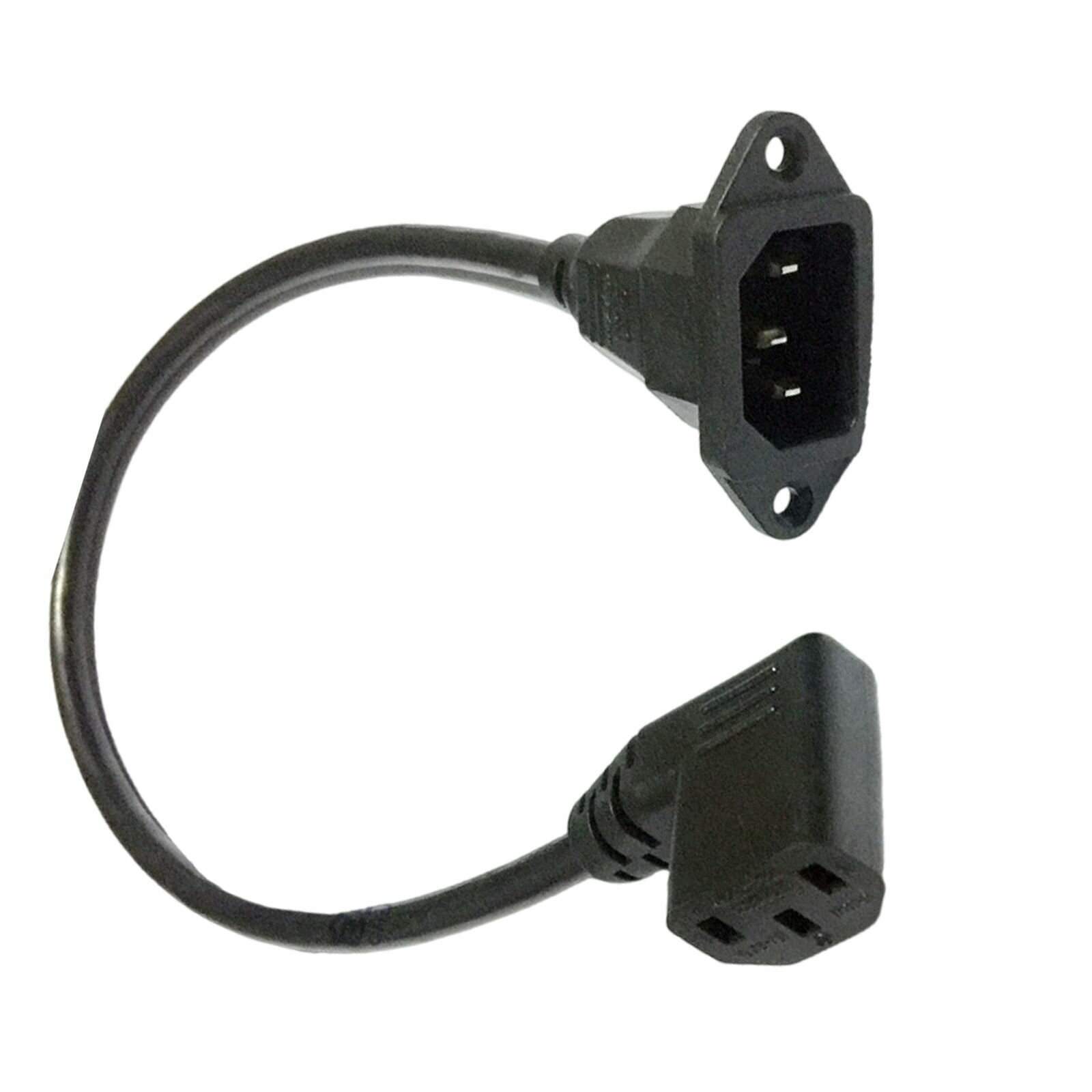 Удлинитель питания IEC320 C13-C14 Гибкий кабель с прямым углом наклона под 90 градусов