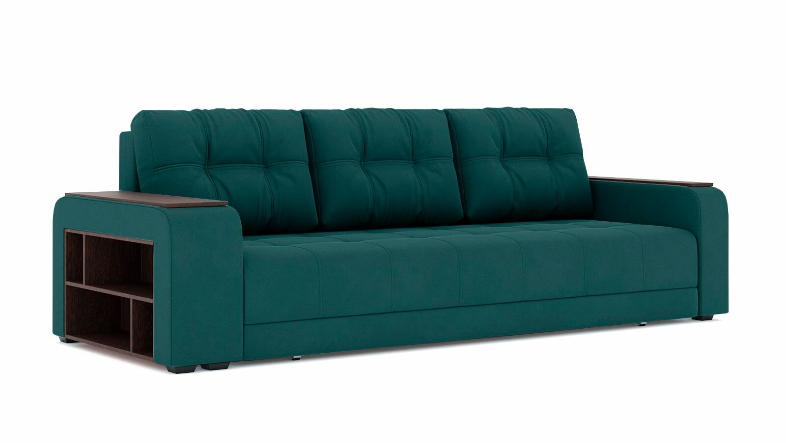 Диван - кровать Милан, еврокнижка, ПБ, 245*85*110, велюр Зара Изумруд