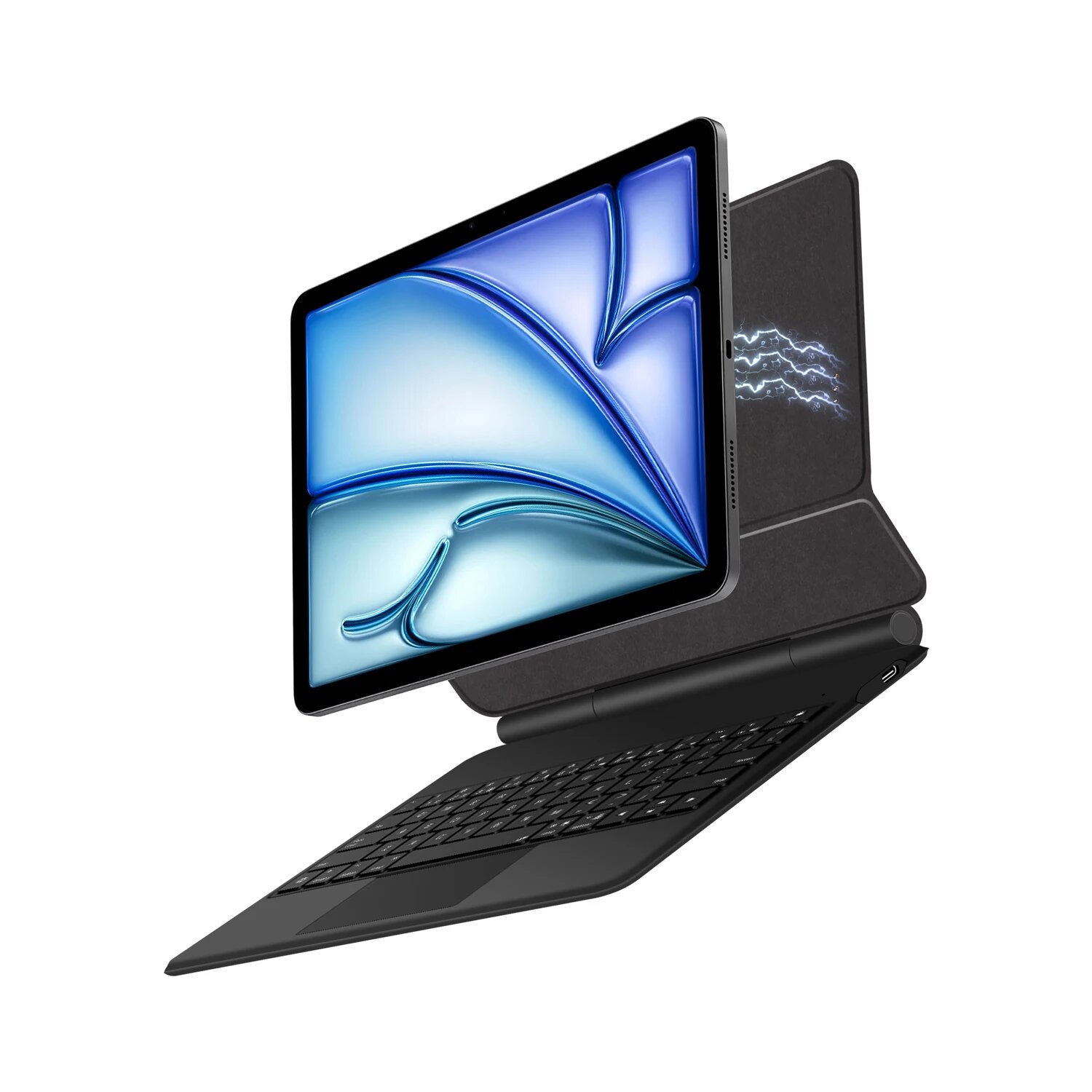 Чехол Smart PIN Plug&Play Magic Keyboard для iPad Pro 11/12,9/13 M4 M3 M2 Air 4/5/6/7 10,9 Multi-touch Pogo Pin Обратная зарядка