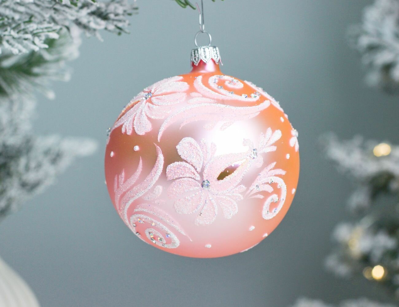 Ёлочный шар гармония розовый, 95 см, Елочка С1945-роз