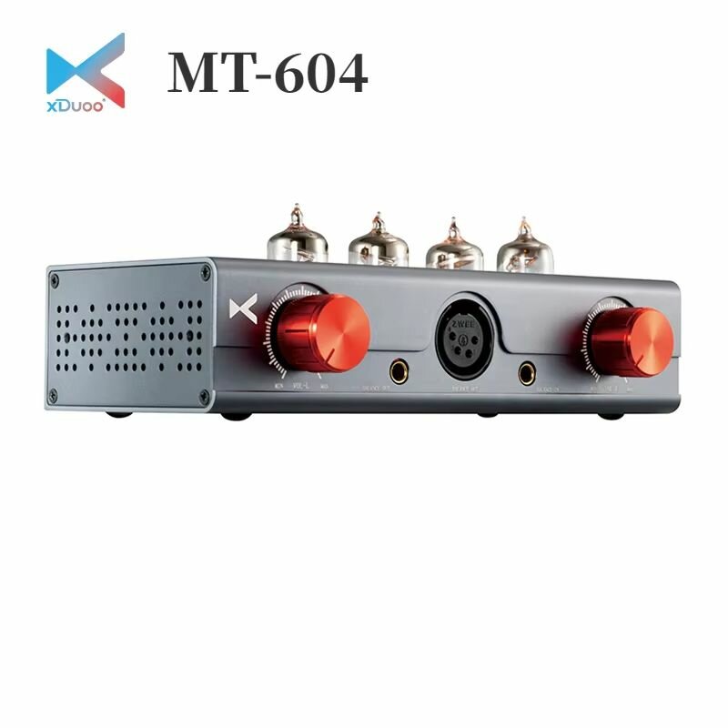 XDUOO MT-604 Балансный ламповый предусилитель, 6J1, балансный вход/выход XLR/4,4 мм Гибридный усилитель на лампах и транзисторах MT604