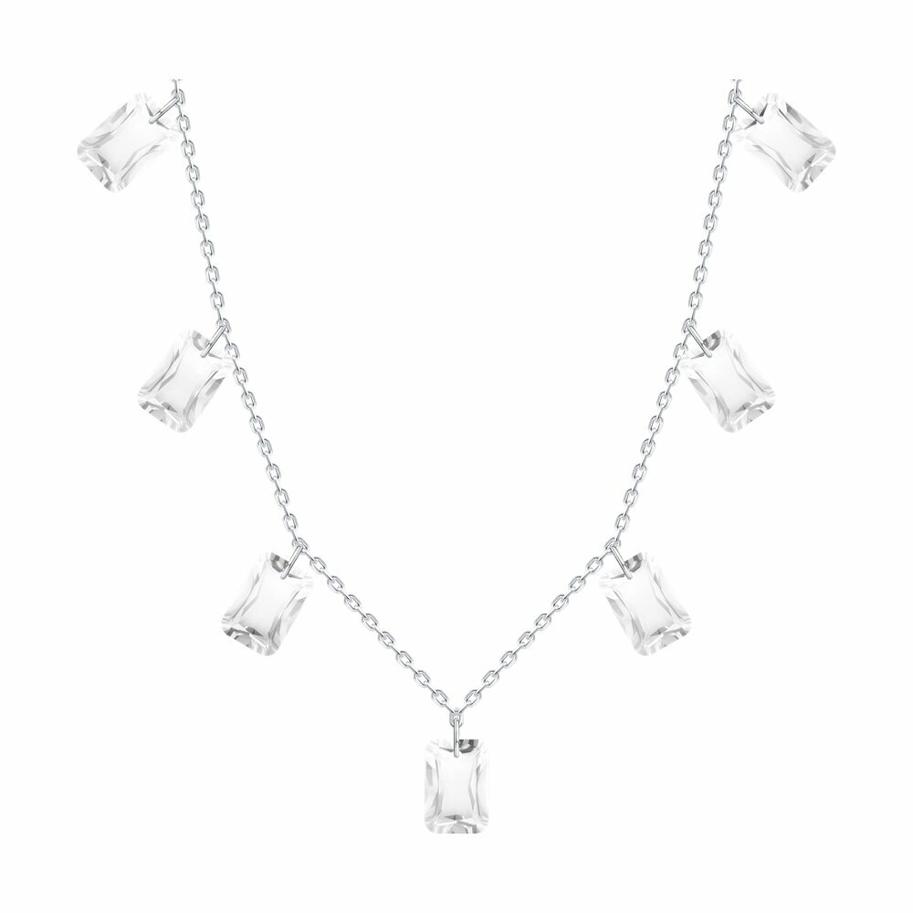 Колье, серебро, 925 проба, родирование