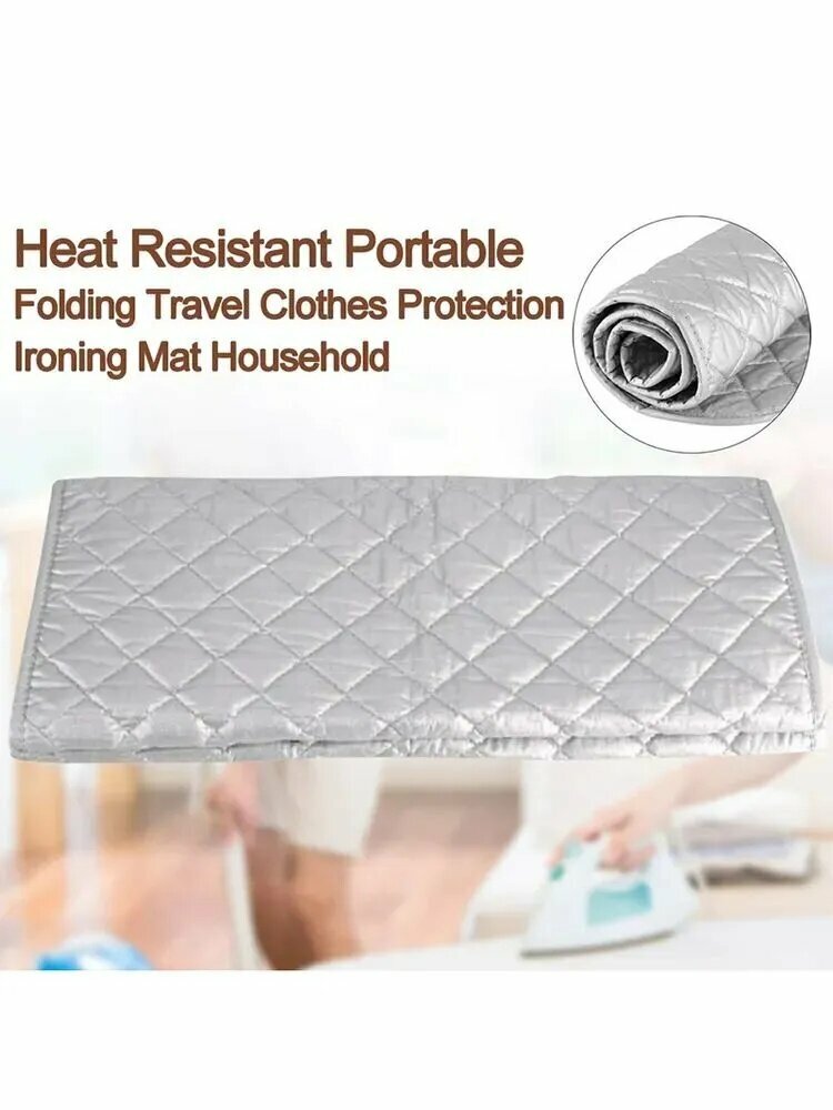 Сетка, коврик для глажки, антипригарное покрытие, подкладка: хлопковое волокно, 120 см х 55 см