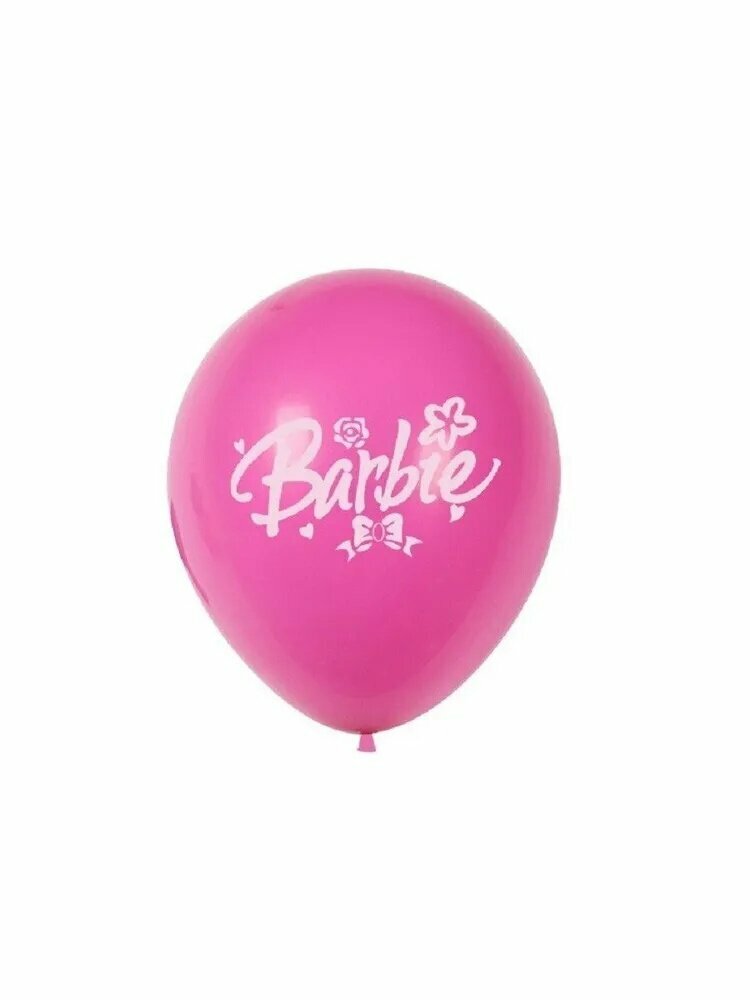 Barbie мультяшные воздушные шары для дня рождения девочек, розовые, 12 шт