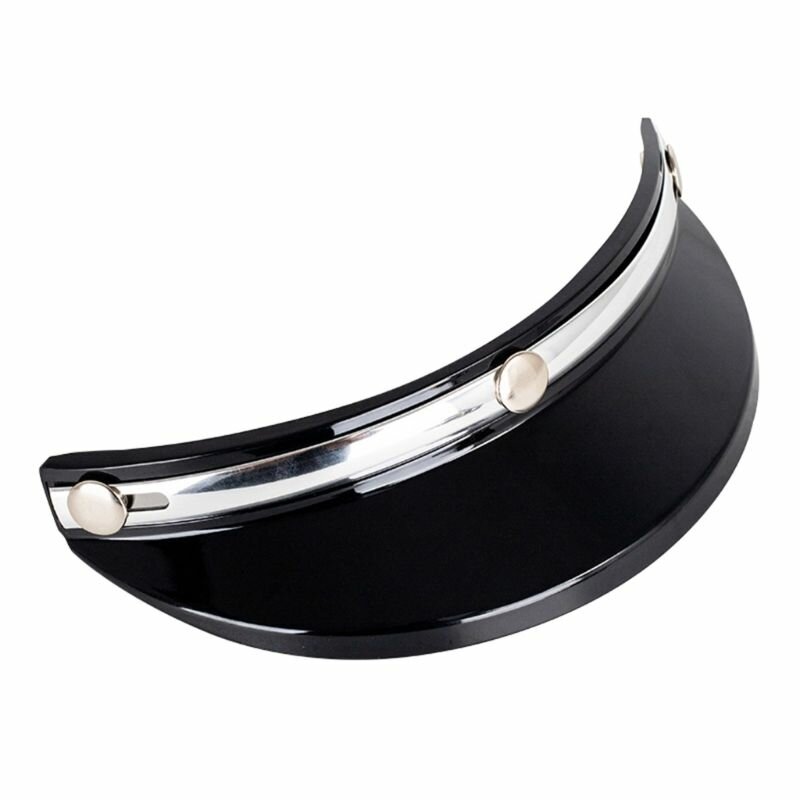 Мотоциклетный ретро-шлем со специальными полями 3/4, шлем с на трех пуговицах-черный, серебристый