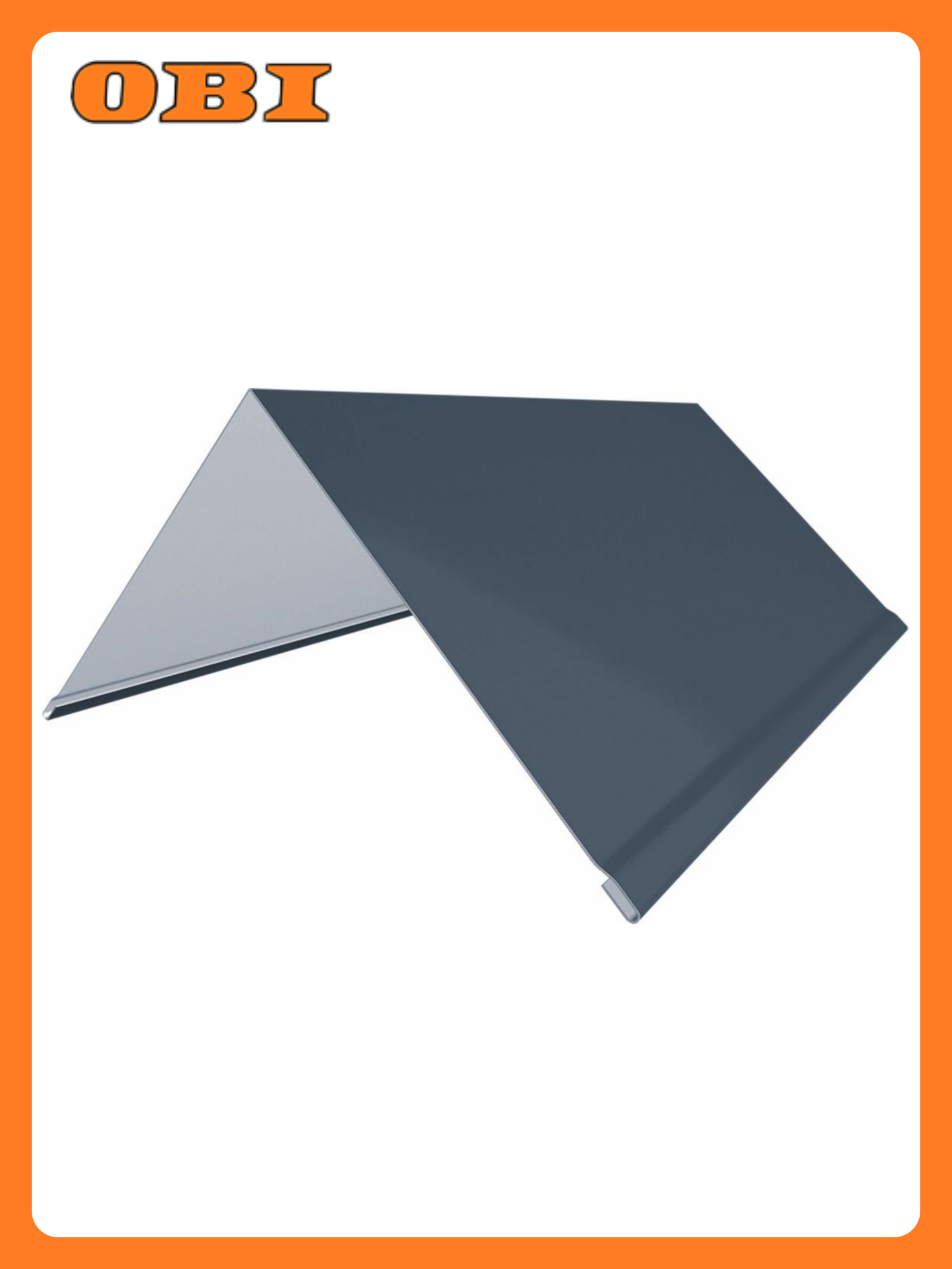 Планка торцевая 80х2000 RAL7024 графит, металл