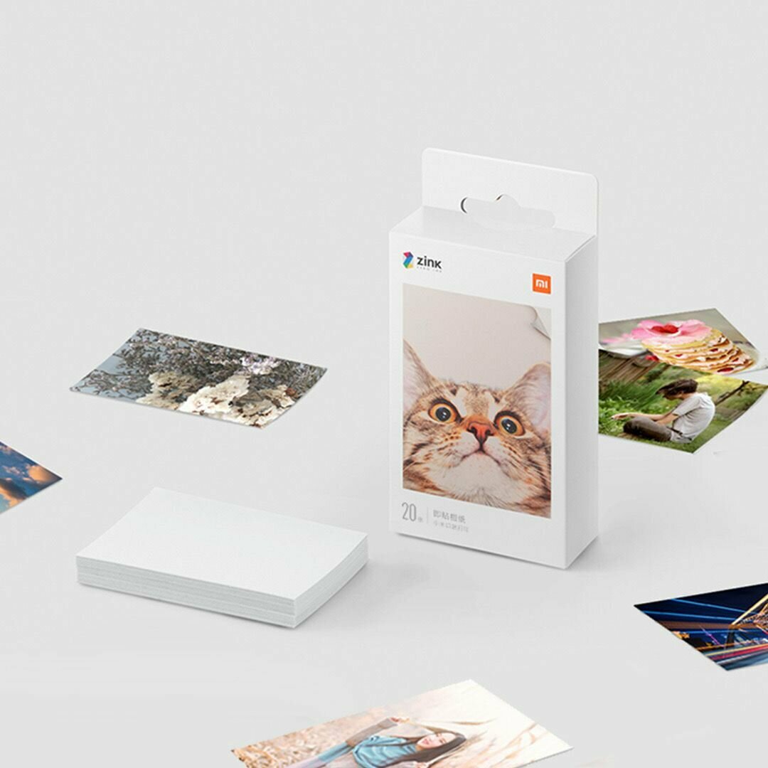 Листы для фотопринтера Xiaomi Mijia AR ZINK XMKDDYJHT01, 50 листов, белые