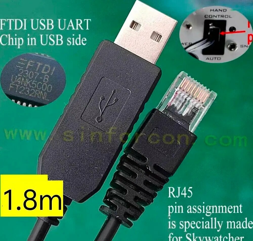 Sky watcher, EQMOD, goto, Data cable, heq5 AZ EQ6 PRO NEQ6 EQ8 EQ8R, Аксессуары для телескопов
