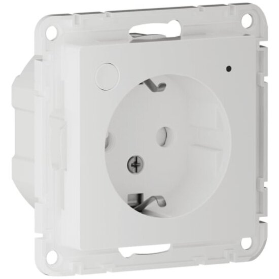 Розетка Systeme Electric (schneider Electric) AtlasDesign Smart 16А L+N с заземл. защ. шторки Zigbee механизм бел, ATN000145Z