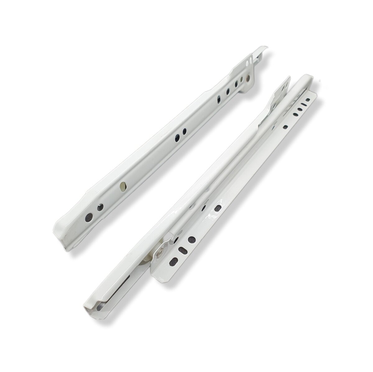 Направляющие для ящиков роликовые 250 мм (белый)