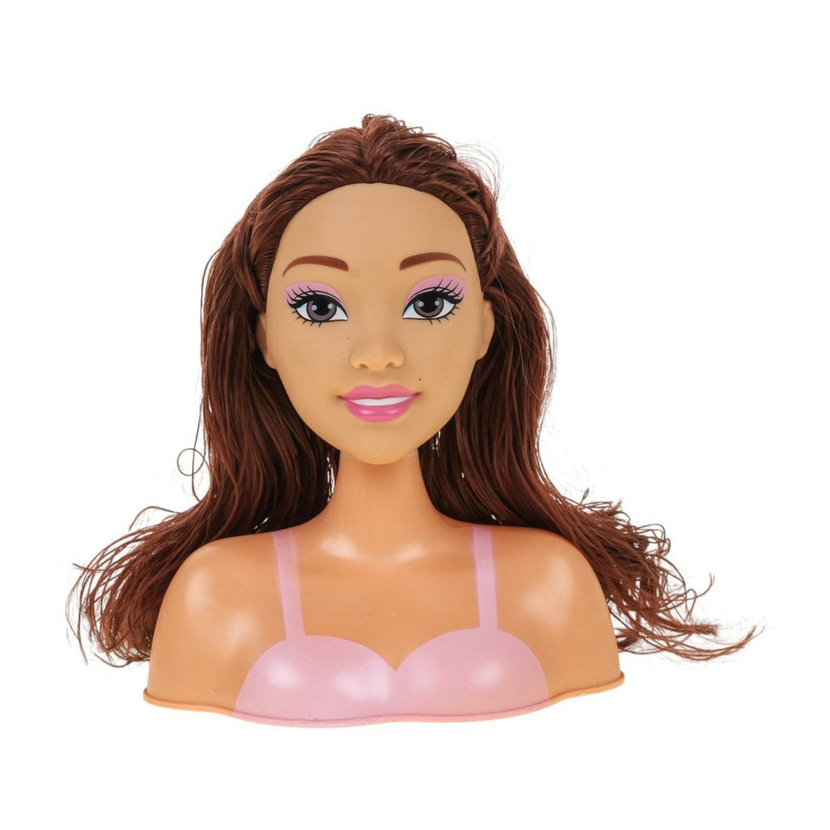 Игровой набор "Стилист" для создания причесок, с куклой, щеткой и аксессуарами, разноцветный принт