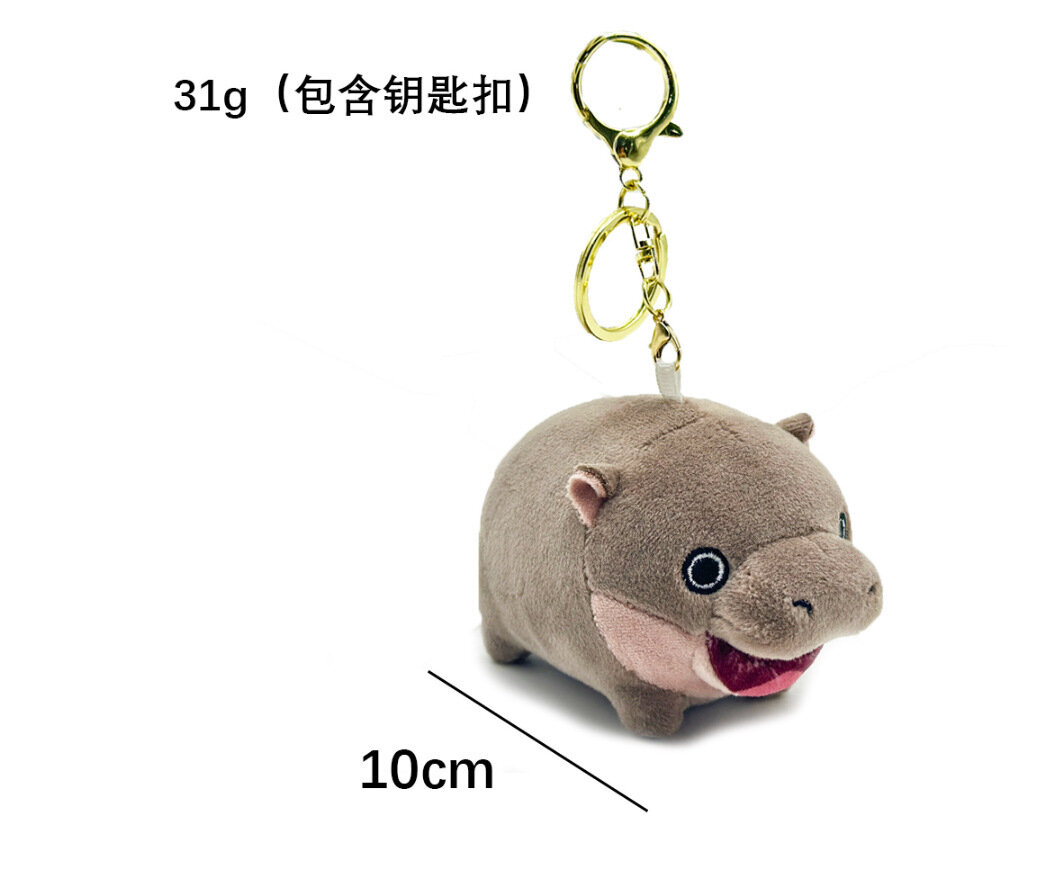Трансграничный moo deng hippo plush Таиланд Koqiu маленький карлик бегемот подпрыгивает чучел свиньи куклы Кулон