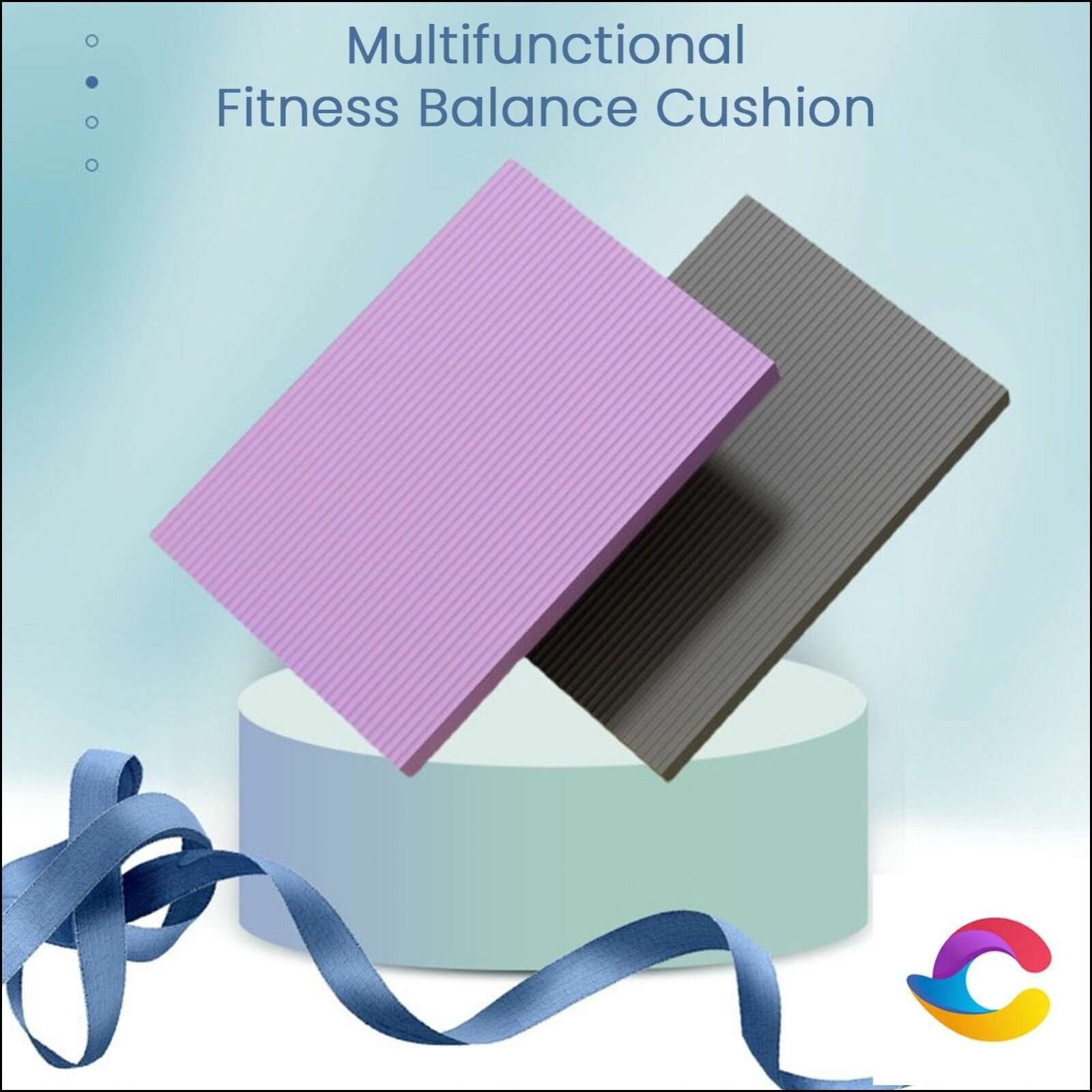 Утолщенный балансировочный коврик NBR - мягкий коврик для планки с защитой для локтей и коленей