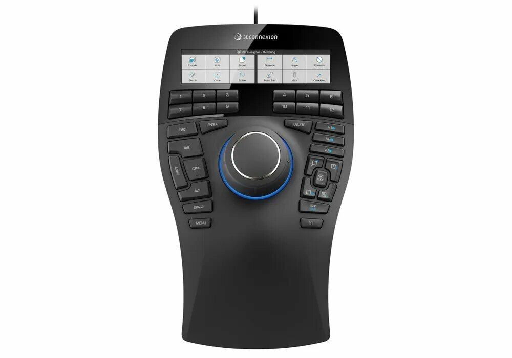 3DCONNEXION Мышь проводная 3DX-700056 SpaceMouse Enterprise, черный