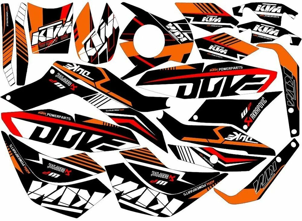 Наклейка на обтекатель мотоцикла графический фон наклейки для KTM DUKE125 200 390 2014 2015 2016 DUKE390 200 125
