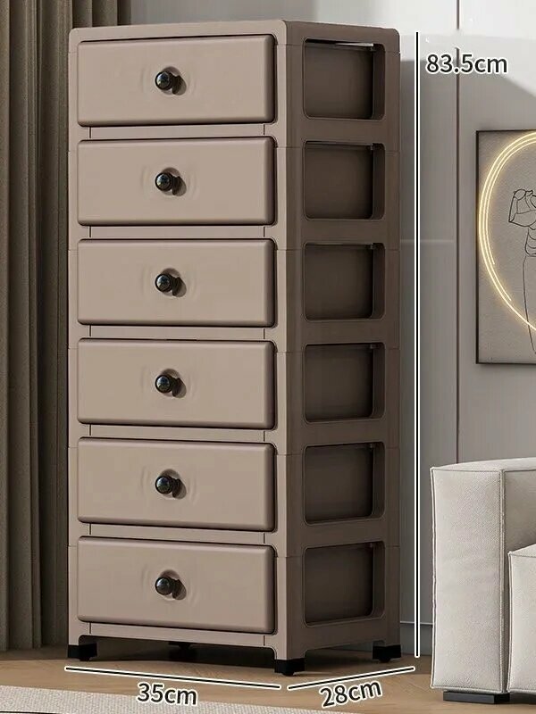 Комод, 6 ящ, 35х28x83.5 см