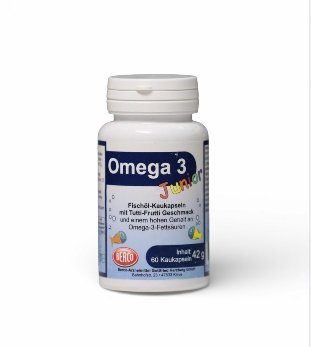 Жевательные капсулы OMEGA-3 JUNIOR Berco 60 штук