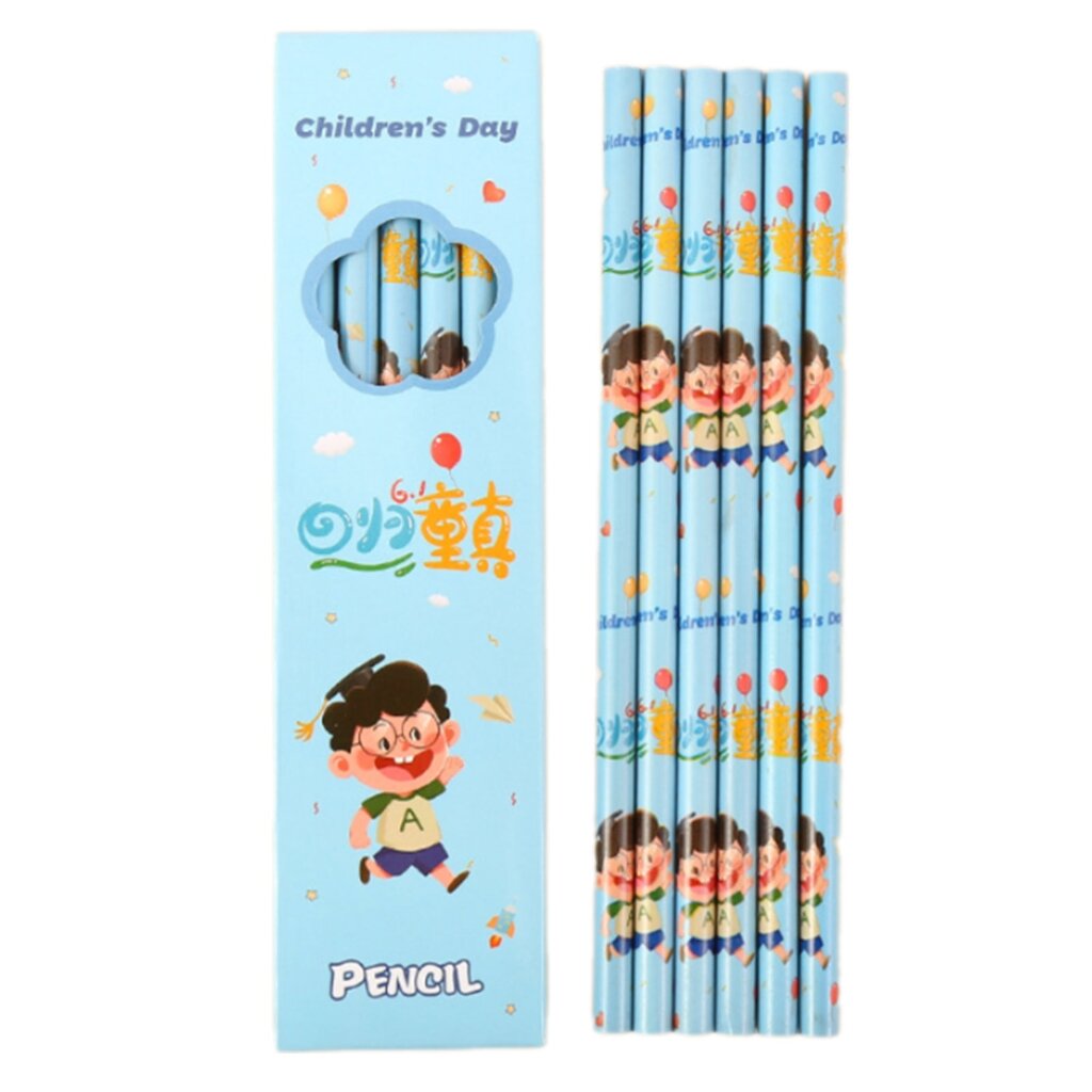6ШТ Мультяшный детский карандаш Деревянные карандаши для рисования карандаши для рисования для детей