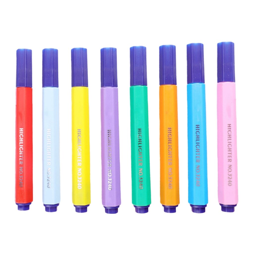 Набор маркеров-маркеров мягких цветов из 8 штук с удобными материалами, инструменты для организации школьного класса для заметок