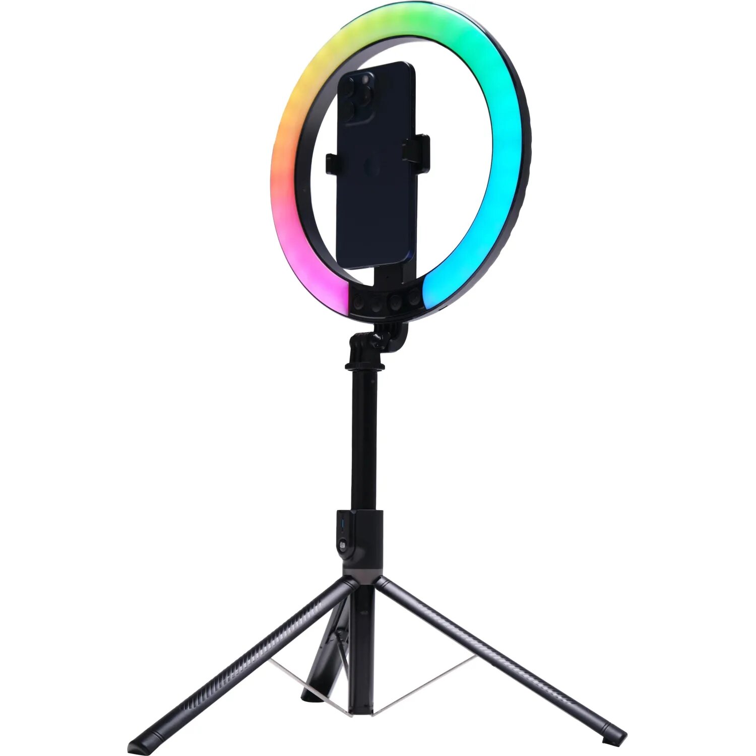 Осветитель светодиод. Raylab RL-0210 кольцевой акку-ый с моноподом д/селфи