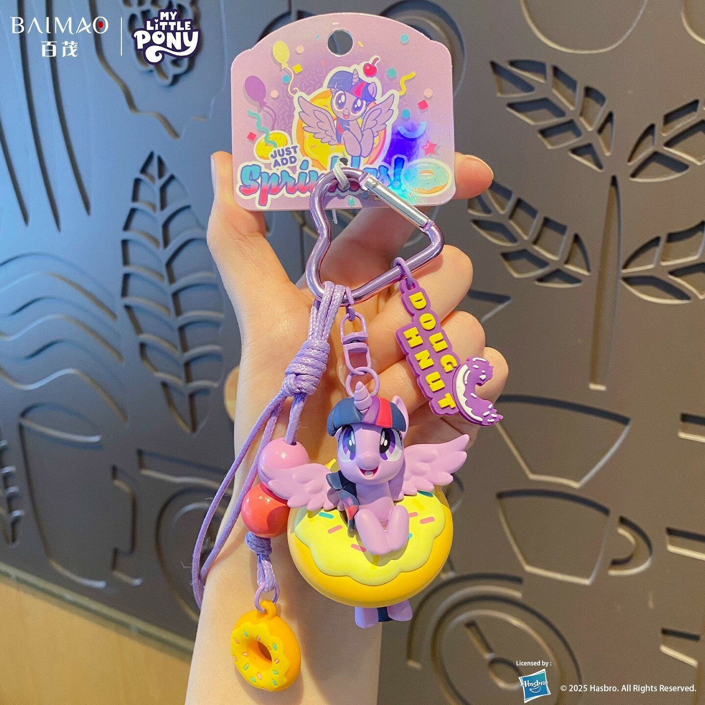 Изысканный брелок с помпоном My Little Pony для девочек, милый брелок в виде куклы Твайлайт Спаркл для рюкзака, подарок в честь Года Лошади.
