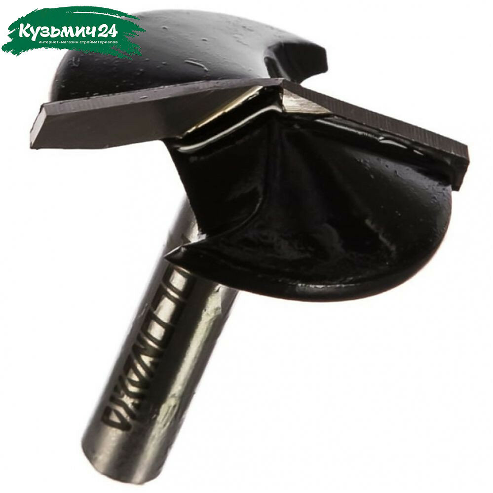 Фреза пазовая Росомаха галтельная, V-образная, по дереву d8 мм, D40 мм, H9 мм, 800410