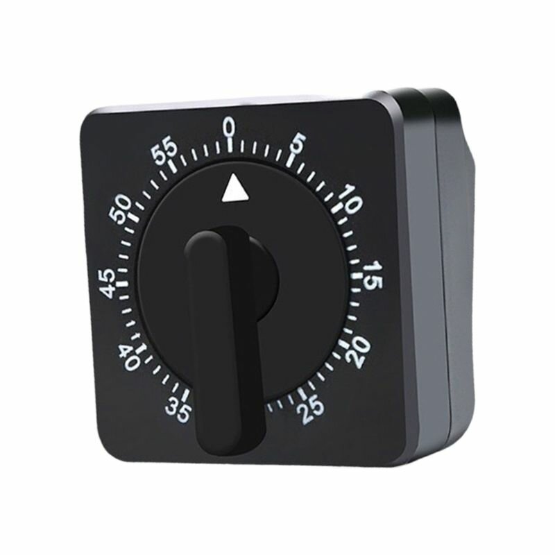 Кухонный простой механический таймер-черный