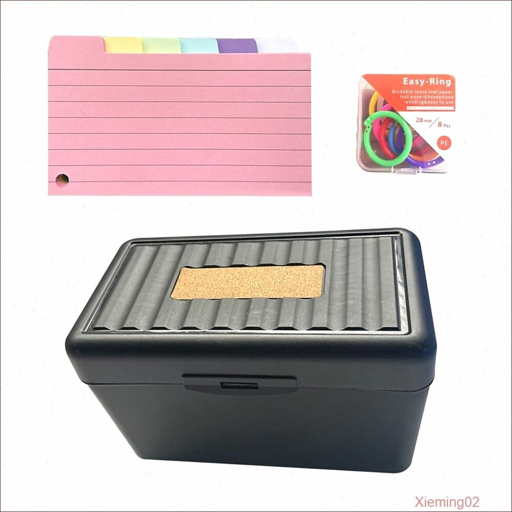 Картотека для заметок-Черный ящик на 150 листов