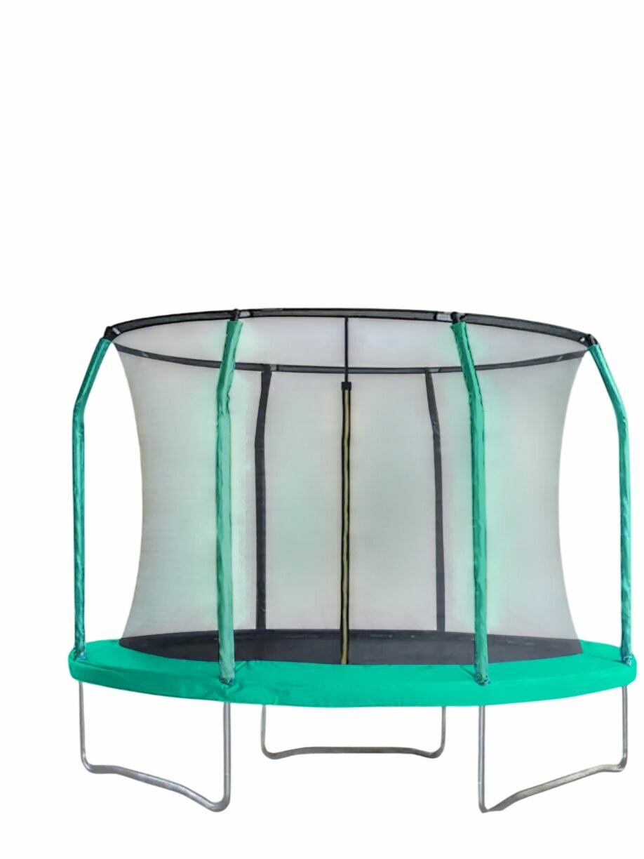 Батут каркасный с защитной сеткой Perfetto Sport PREMIUM STRONG 6" диаметр 1,8 м зелёный