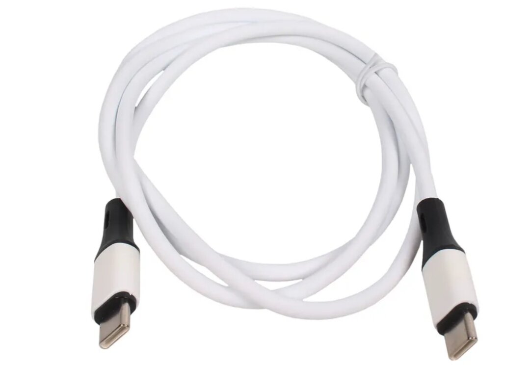Кабель силиконовый Deespi DS79 100W, Type-C -Type-C, Быстрая зарядка. Белый.