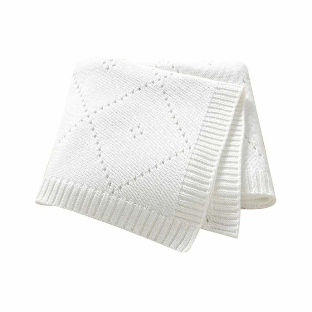 Детские одеяла для новорожденных мальчиков и девочек, 90*70 см, хлопковое вязаное постельное белье для коляски, пеленки, стеганые одеяла, клетчатый коврик для малыша.