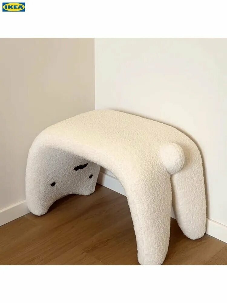 IKEA Пуф, Ткань, 60х33х43 см