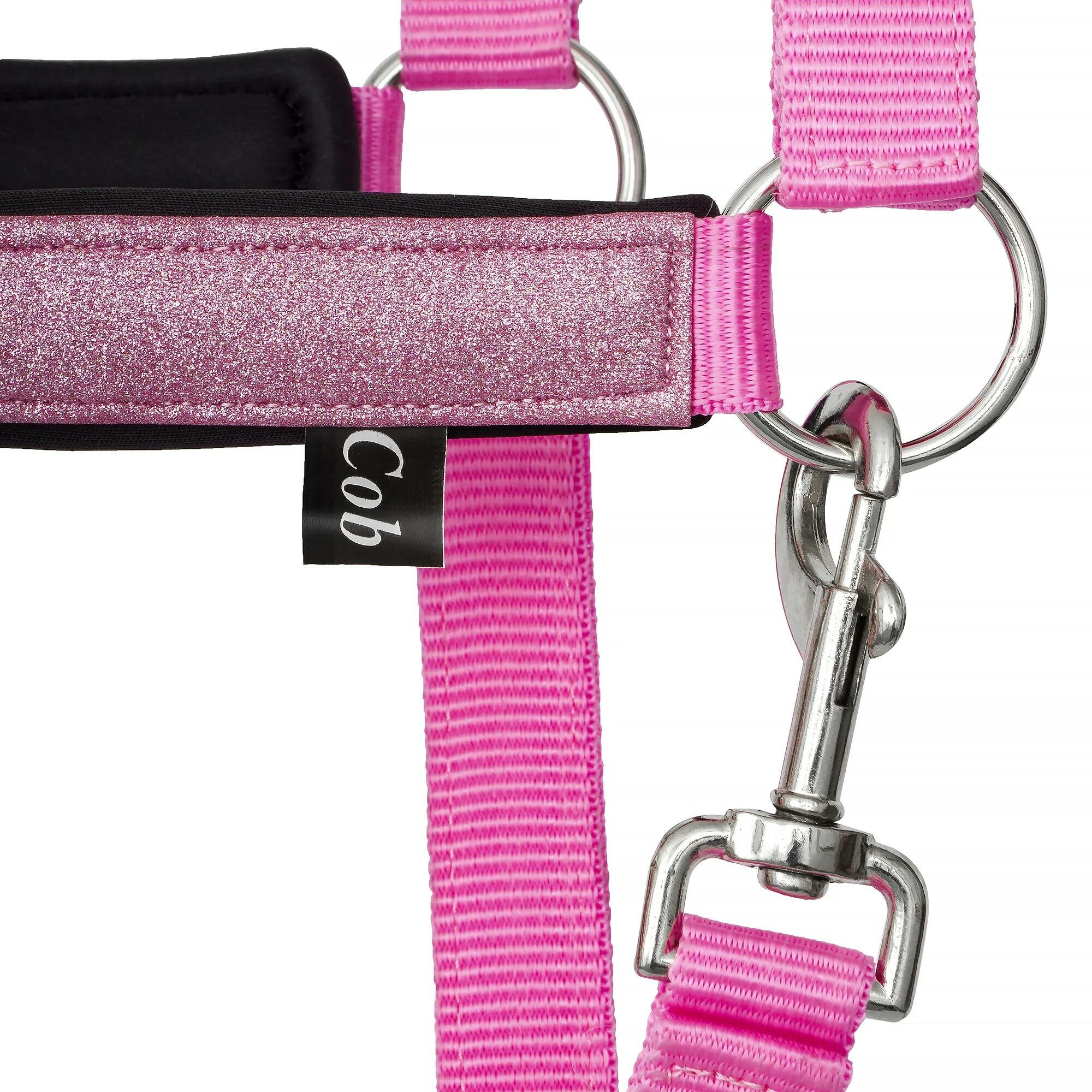 Decathlon Капсюль START Neoprene Glitter 2Tone для лошади и пони, с блёстками, розовый - CS