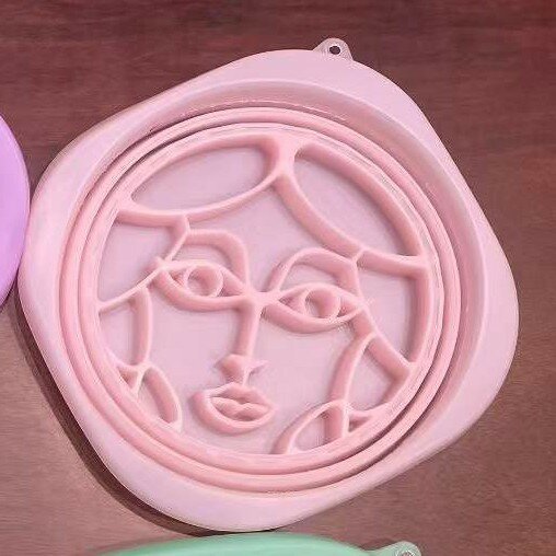 Силиконовая складная ванночка для льда для лица, портативная ванночка для льда, защита от брызг, косметическая ванночка